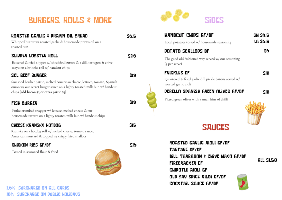 Menu | Salt Chilli Lime